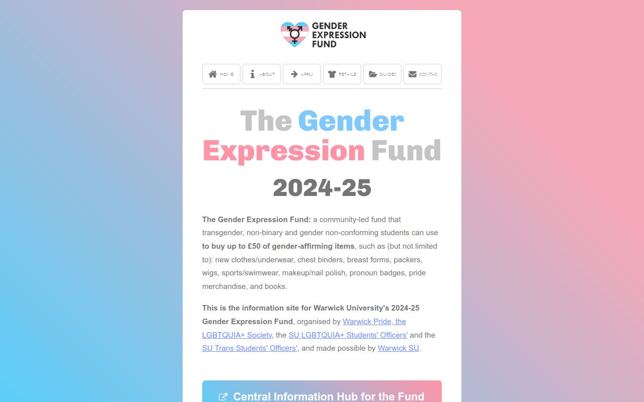 Gender Expression Fund 2024-25